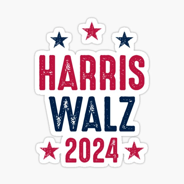 "Harris Walz 2024" Sticker for Sale by iskapa | Redbubble