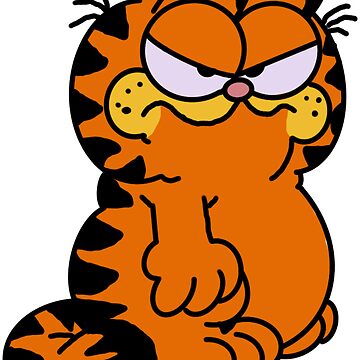 "Fat Orange Cat" Sticker for Sale by TrippEDesigns | Redbubble