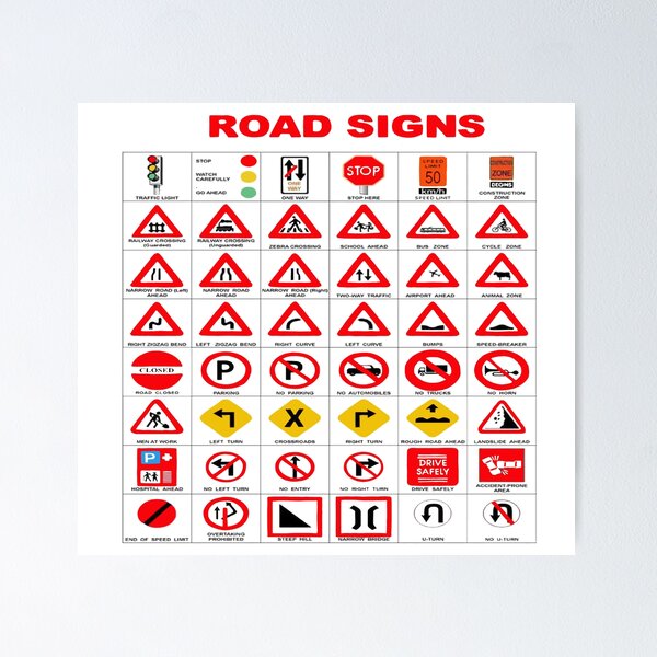 "Uk road signs" Poster for Sale by kingof | Redbubble