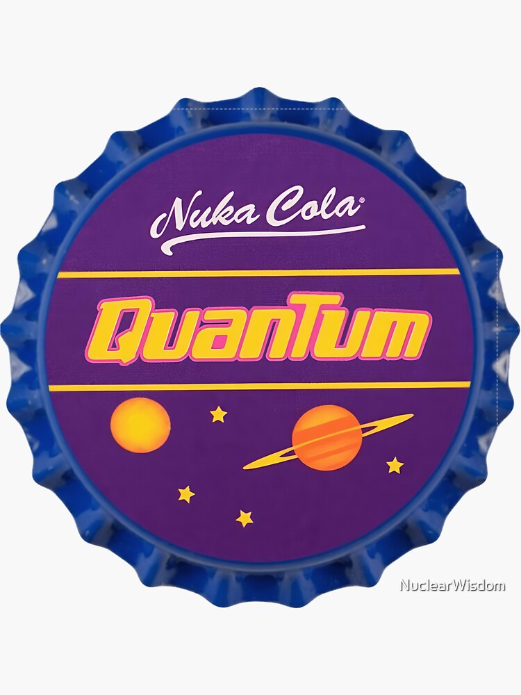 "Nuka Quantum Bottle Cap ...FALLOUT..." Sticker for Sale by ...