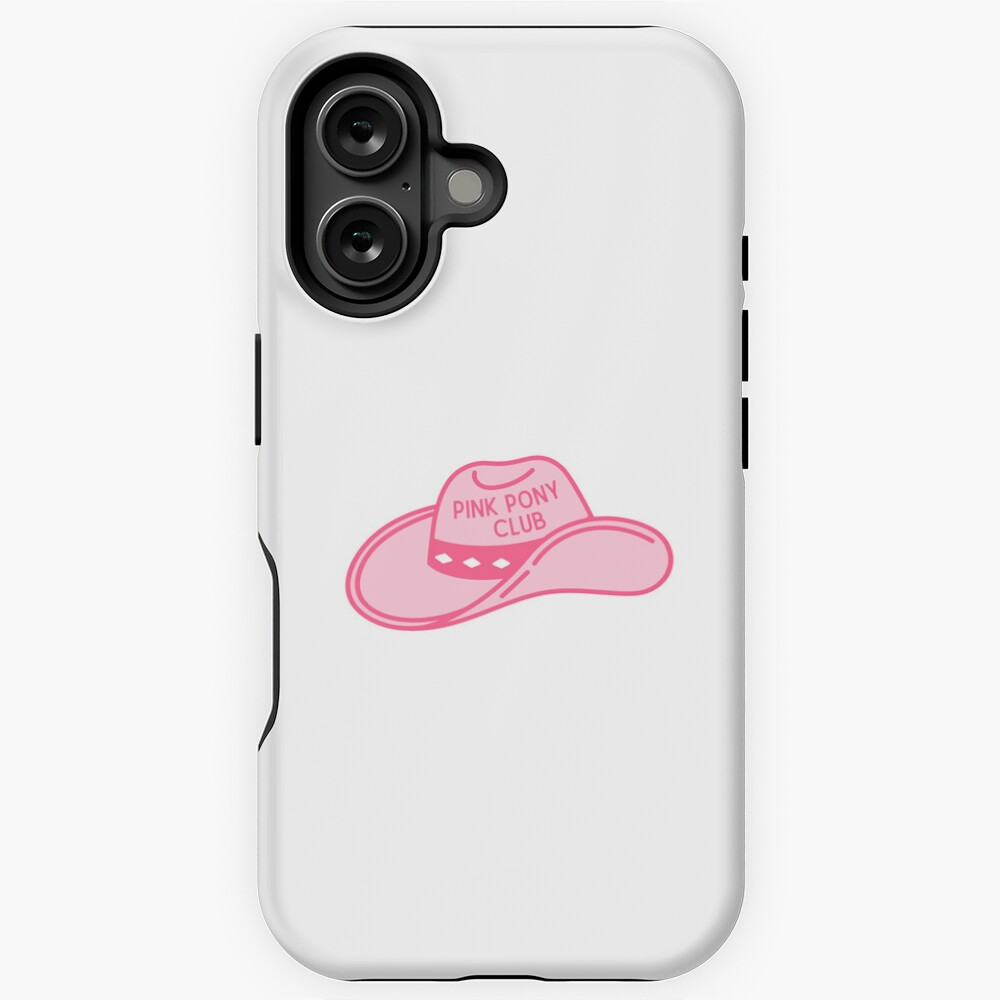 "Pink Pony Club Hat" Sticker for Sale by natalie sciallo | Redbubble
