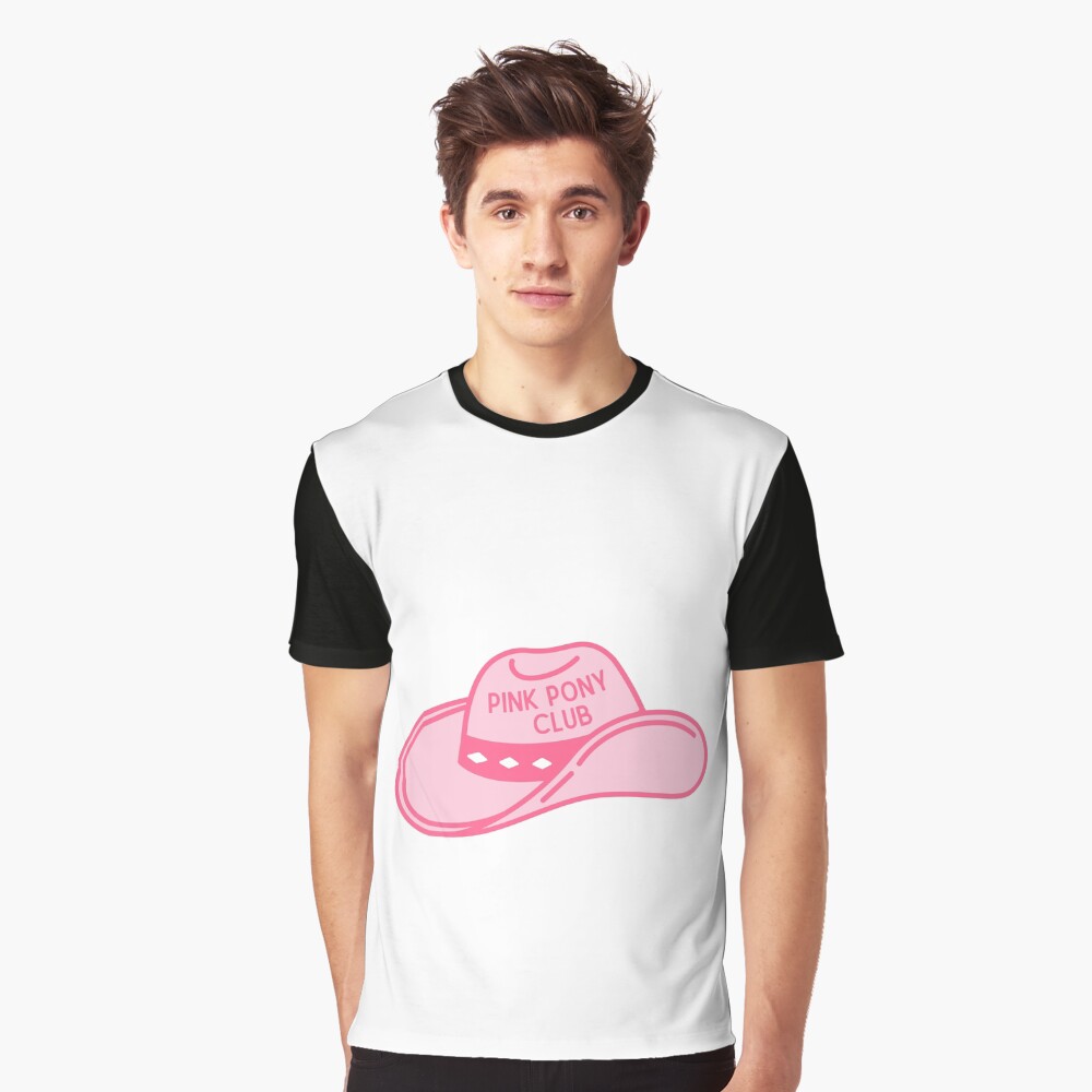 "Pink Pony Club Hat" Sticker for Sale by natalie sciallo | Redbubble