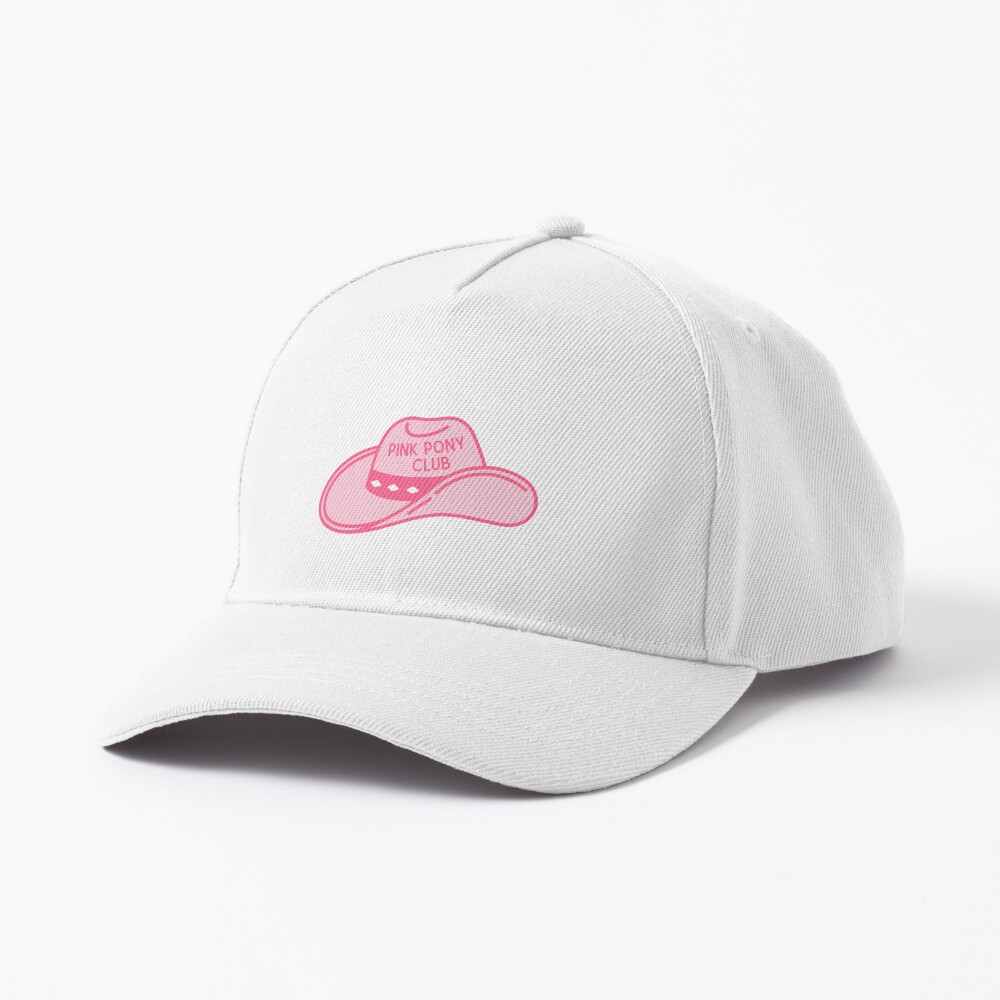 "Pink Pony Club Hat" Sticker for Sale by natalie sciallo | Redbubble