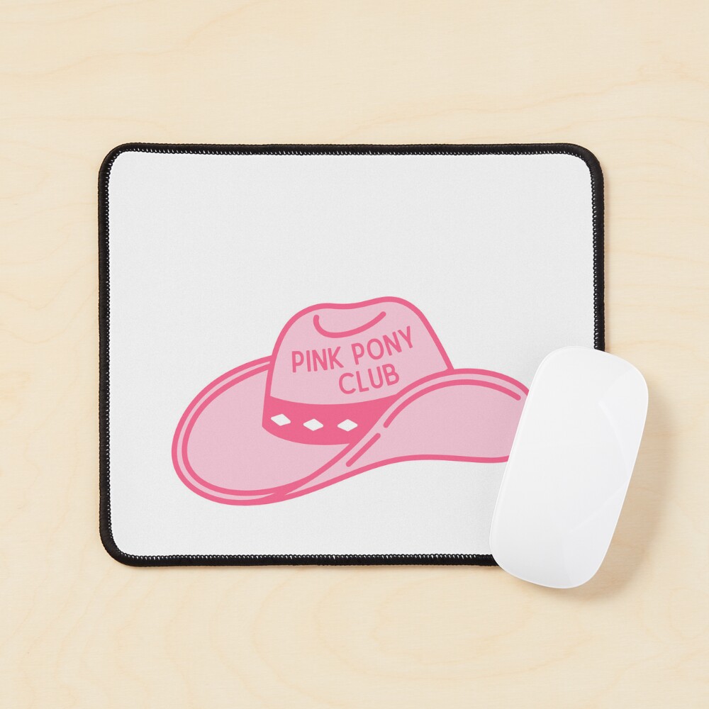 "Pink Pony Club Hat" Sticker for Sale by nattmsciallo | Redbubble