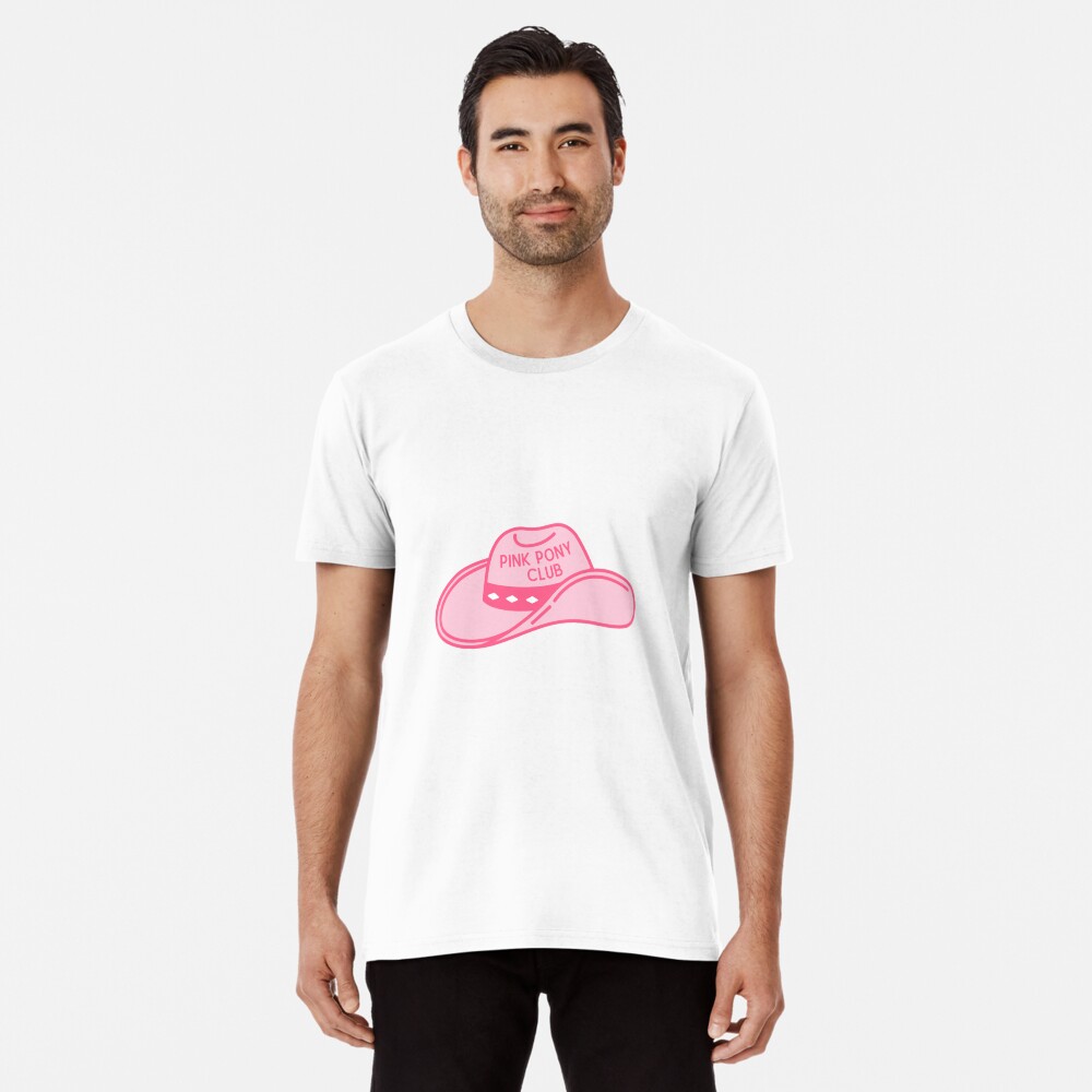 "Pink Pony Club Hat" Sticker for Sale by natalie sciallo | Redbubble