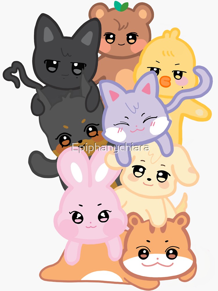 "Cute ateez aniteez" Sticker for Sale by Epiphanychiara | Redbubble