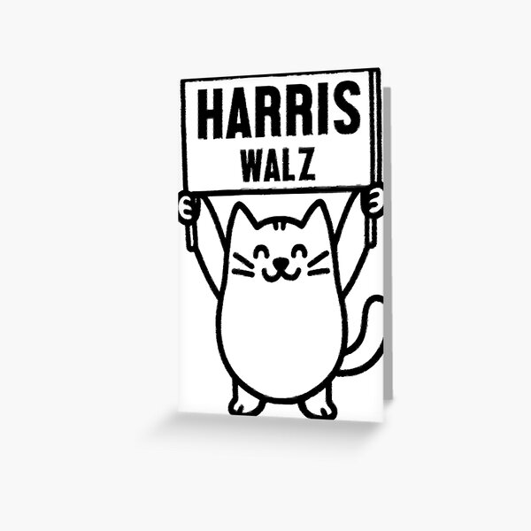 "Harris Walz, Cat Harris Walz 2024, Harris Walz President Election Cat ...