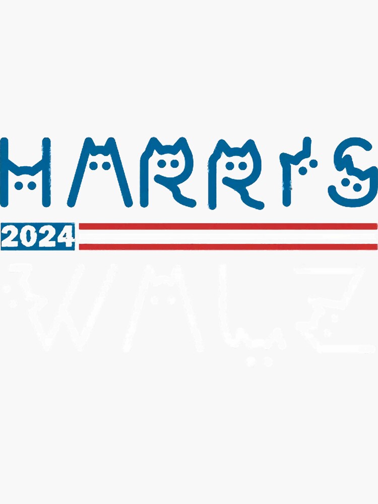 "Harris Walz 2024, Cat Harris Walz 2024, Cat Kamala Harris Tim Waltz ...