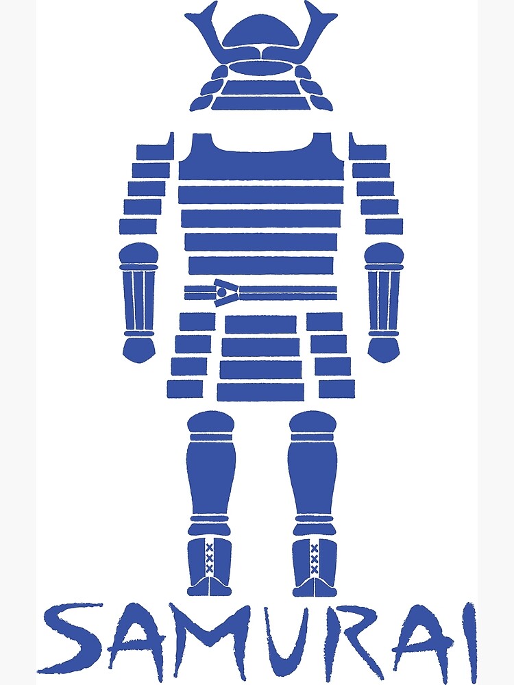 "blue samurai armor" Poster by sarantulas | Redbubble