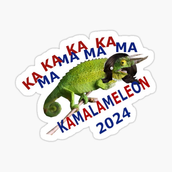 "Kamala Harris 2024 Kamalameleon Chameleon" Sticker for Sale by ...
