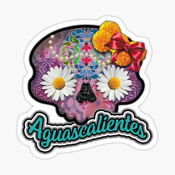 "Mexican Catrina with flowers. Aguascalientes, Mexico" Sticker by ...