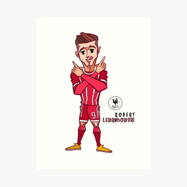 "Robert Lewandowski" Art Print by TheKopArtStudio | Redbubble