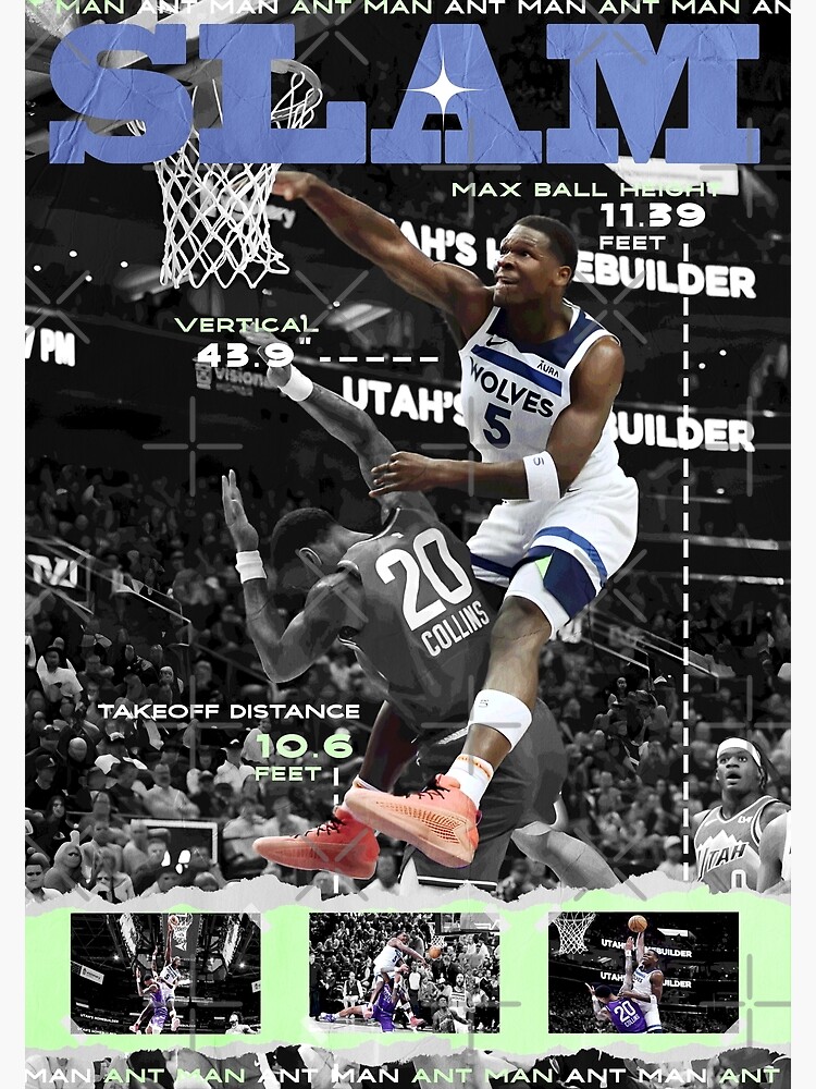 "Anthony Edwards Posterize Dunk" Poster for Sale by Dkvil | Redbubble