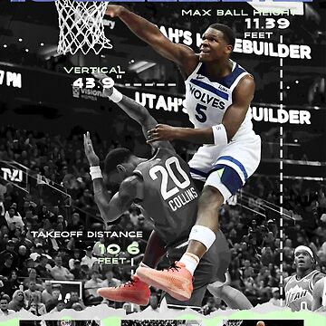 "Anthony Edwards Posterize Dunk" Poster for Sale by Dkvil | Redbubble