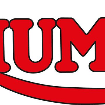 "Triumph red classic logo" Sticker for Sale by enzoade | Redbubble