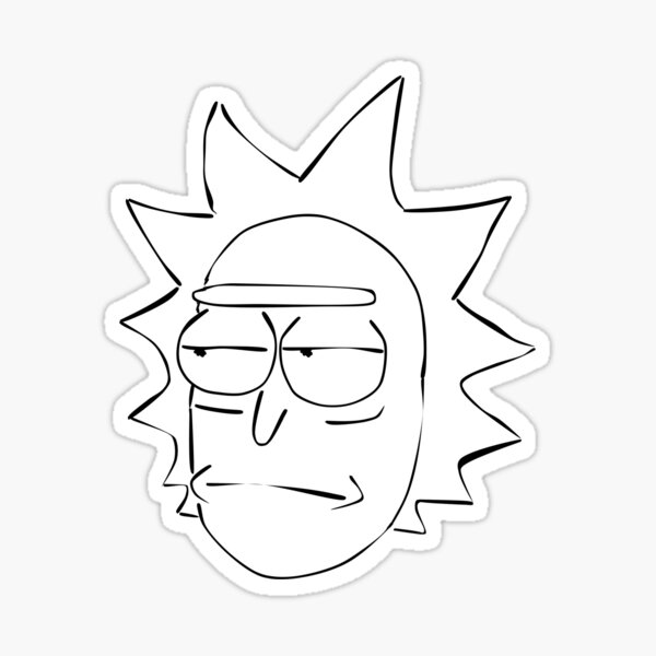 "Stoic Rick Vibes" Sticker for Sale by DeadEend | Redbubble