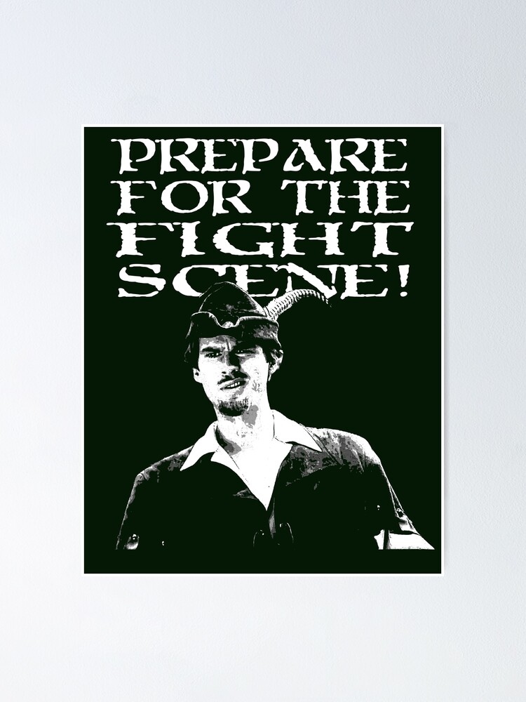 "Fight Scene" Poster for Sale by Procrastitron | Redbubble