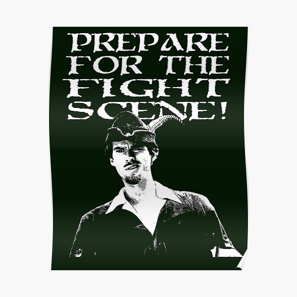 "Fight Scene" Poster for Sale by Procrastitron | Redbubble