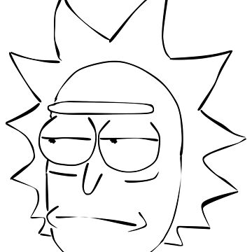"Stoic Rick Vibes" Sticker for Sale by DeadEend | Redbubble