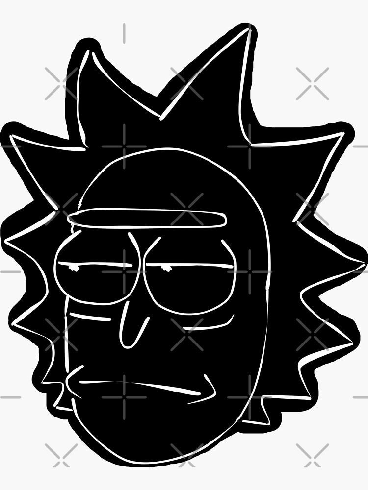 "Stoic Rick Vibes" Sticker for Sale by DeadEend | Redbubble