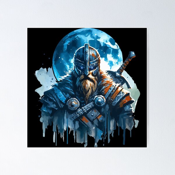 "Viking Warrior Berserker" Poster for Sale by TomFrontierArt | Redbubble