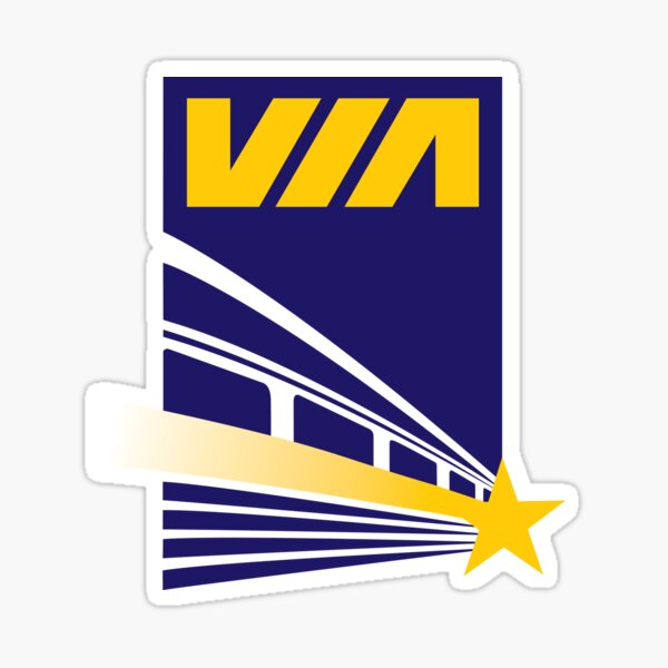 "VIA Rail Constellation Logo" Sticker for Sale by kingstonsub | Redbubble