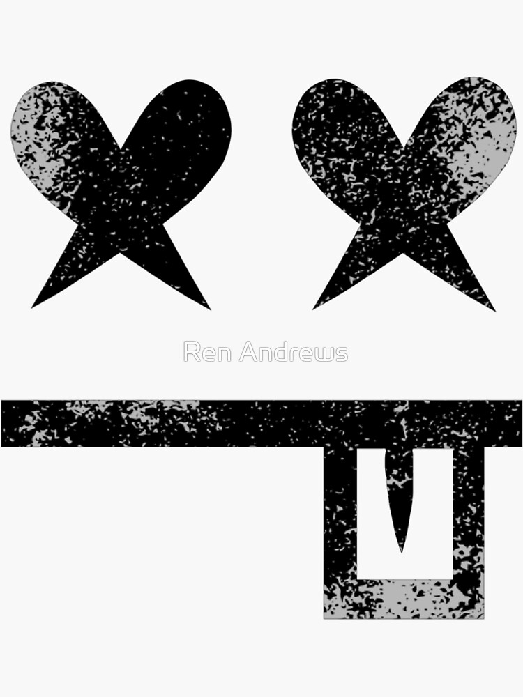 "X face" Sticker for Sale by RensDigitalArt | Redbubble