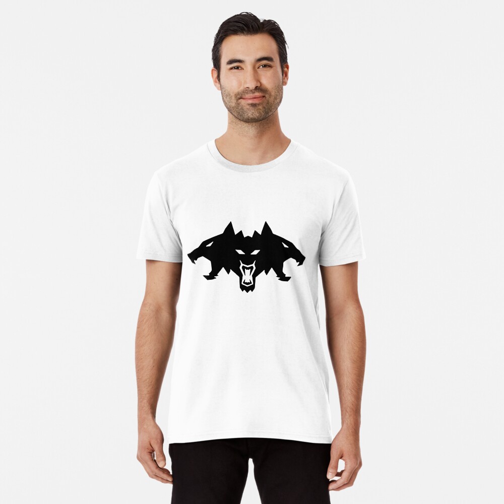 "Tesla Cyber Beast Three-Headed Wolf Silhouette 8k UHD" Sticker for ...