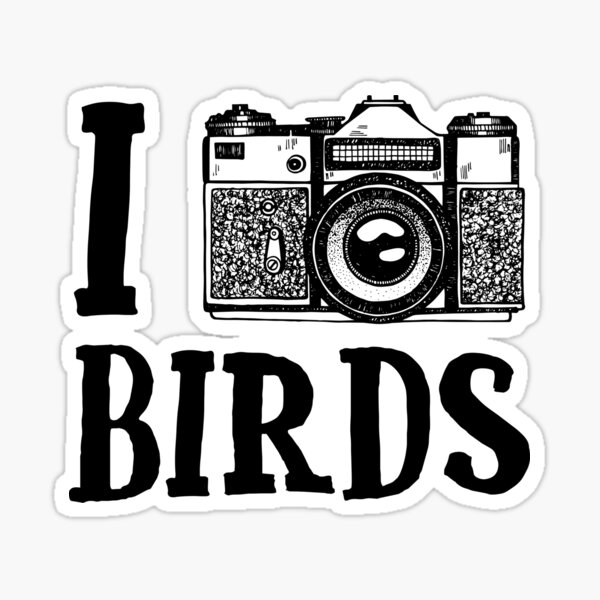 "Bird Photographer Birdwatcher - I Camera Birds" Sticker by EstelleStar ...