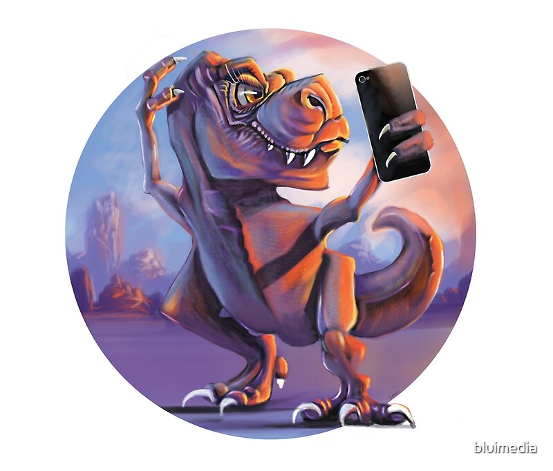 "T-rex taking a selfie" by bluimedia | Redbubble