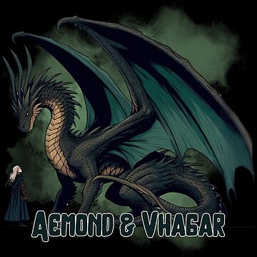 "Aemond Targaryen & Vhagar Dragon" Sticker for Sale by Kormix | Redbubble