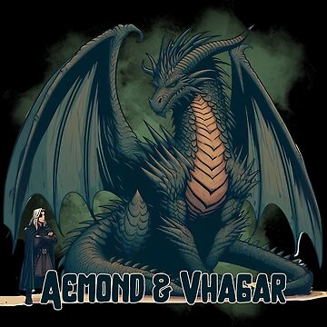 "Aemond Targaryen & Vhagar" Sticker for Sale by Kormix | Redbubble