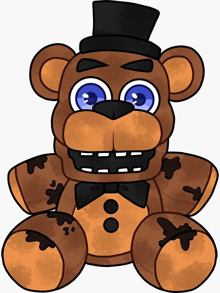 "Five Nights At Freddy's Withered Freddy Plushie" Sticker for Sale by D ...