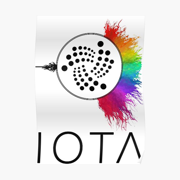 "IOTA Dark Side of The Moon Style" Poster by CryptoCentauri | Redbubble
