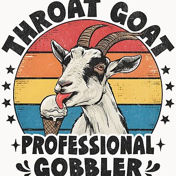 "Throat Goat - Funny Goat Meme" Sticker for Sale by beansterp | Redbubble