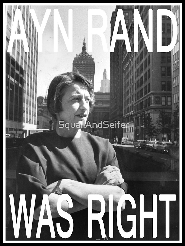 "Ayn Rand Was Right" Canvas Print for Sale by SquallAndSeifer | Redbubble