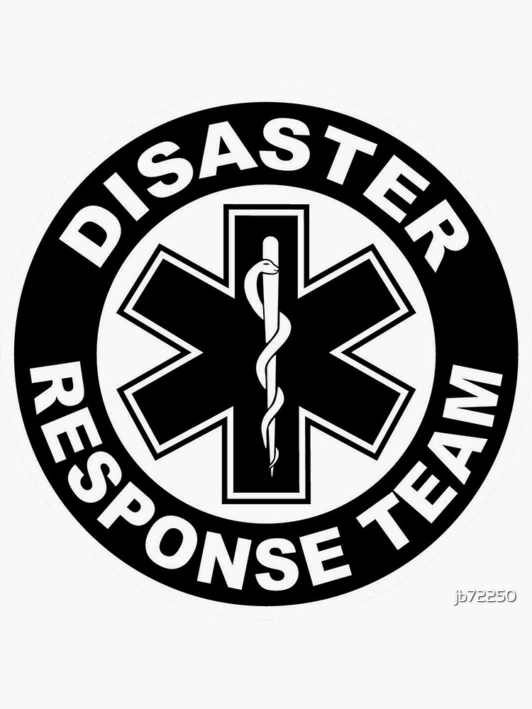 "Disaster Response Team" Sticker for Sale by jb72250 | Redbubble