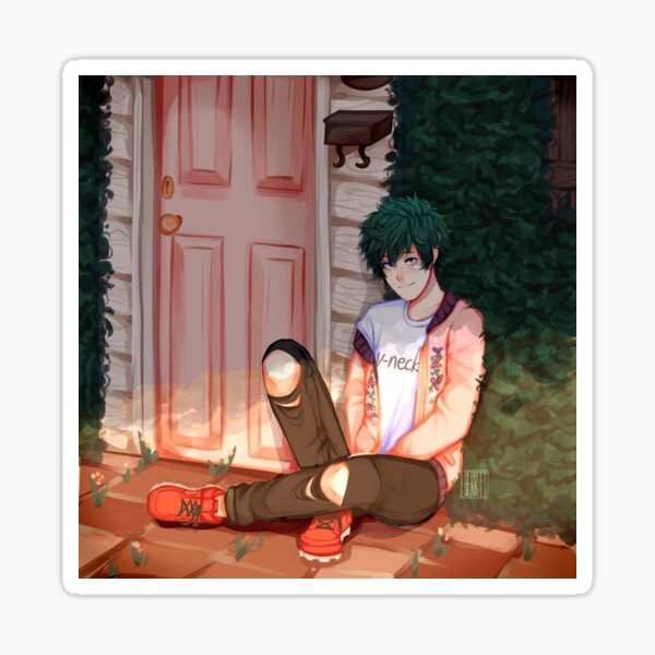 "Midoriya" Sticker by cherriielle | Redbubble