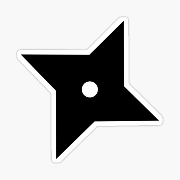 "Ninja Shuriken Art Sports Fitness Runner" Sticker for Sale by ...