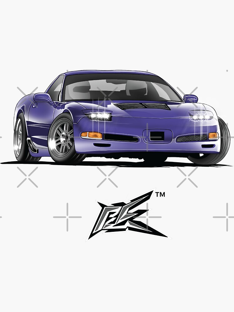 "corvette c5 purple " Sticker for Sale by NaquashM | Redbubble