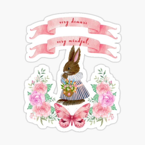 "Very Demure, Very Mindful Rabbit - Illustrated by Jemma Jamie Skidmore ...