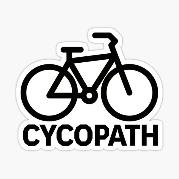 "Cycopath Bike ! Sports Fitness Runner" Sticker by PearlsRocker | Redbubble
