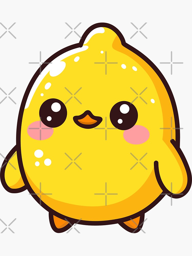 "Lemon Penguin" Sticker for Sale by Delidream | Redbubble