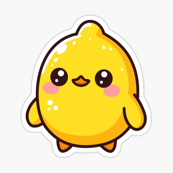 "Lemon Penguin" Sticker for Sale by Delidream | Redbubble