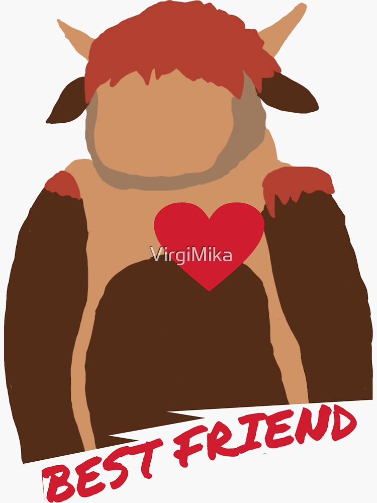 "Mika's Best Friend" Sticker for Sale by VirgiMika | Redbubble