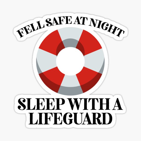 "Sleep With A Lifeguard Art Sports Fitness Runner" Sticker by ...