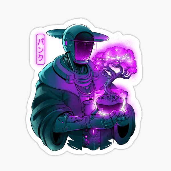 "Neon Solarpunk " Sticker for Sale by obrunomota | Redbubble