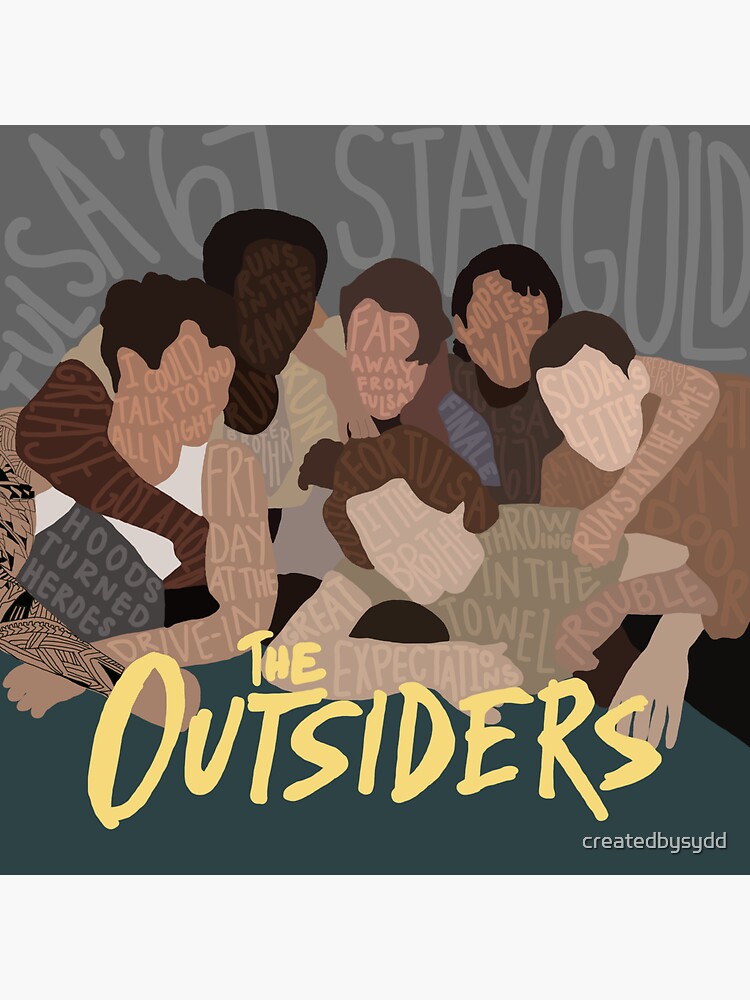 "the outsiders album cover with songs" Sticker for Sale by ...