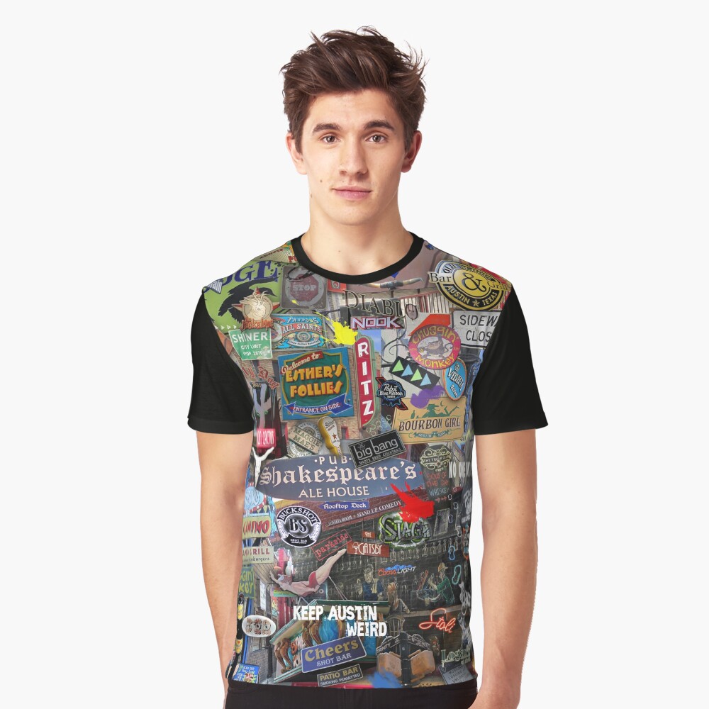 "Keep Austin Weird" T-shirt for Sale by dscanning | Redbubble | 6th ...