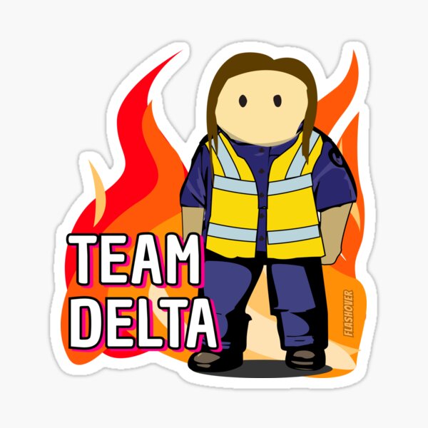 "Custom Request - Team Delta" Sticker for Sale by Flashover | Redbubble